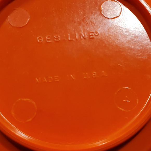 Ges Line | Other | Vintage Mid Century Modern Orange Ges Line Plastic ...